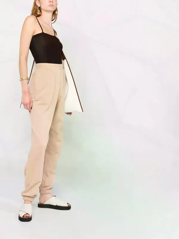 BASERANGE Crossover Strap Vest Top In Organic Cotton