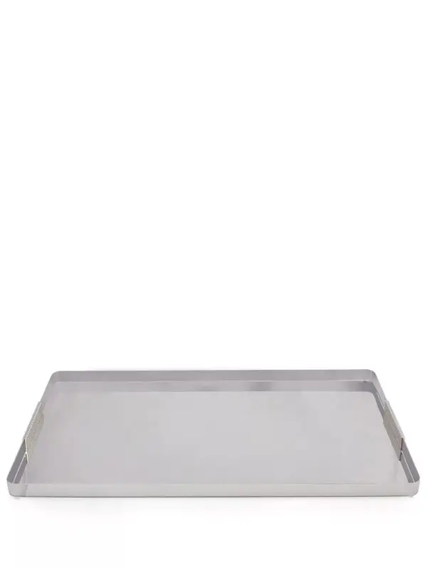 Ralph Lauren Ribbed Stainless Steel Plate - Silver