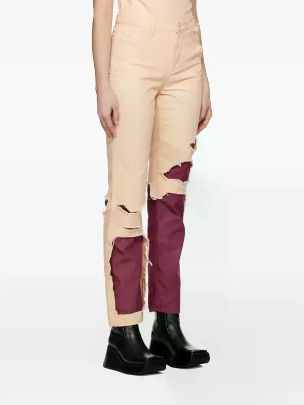 Raf Simons Layered Cotton Jeans