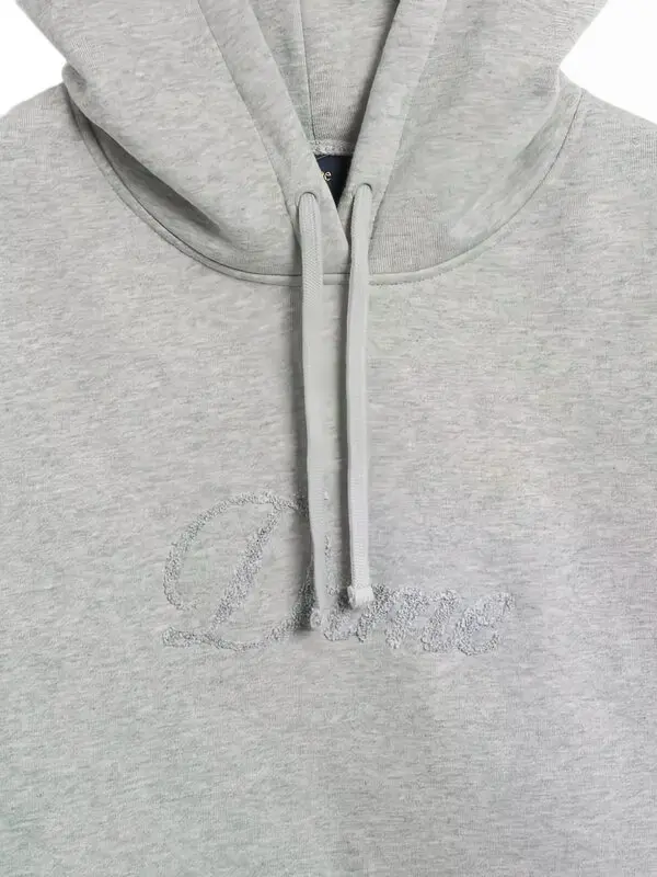 DIME Embroidered Cursive Logo Hoodie - Grey