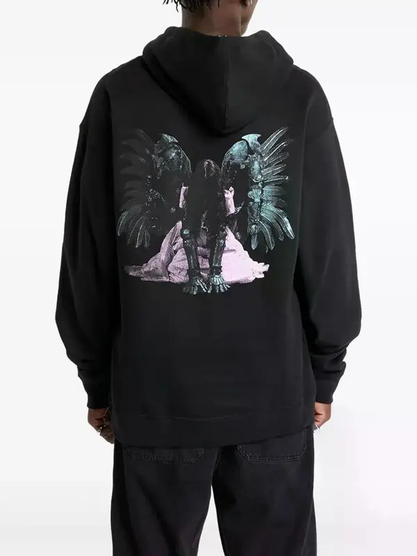 PLEASURES Logo Print Hooded Sweatshirt