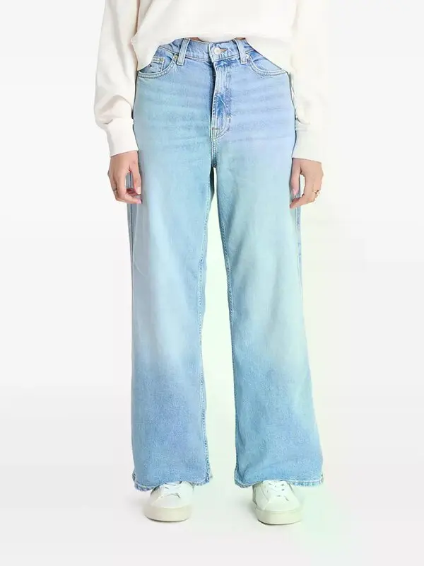 Tommy Hilfiger Claire High-rise Wide-leg Jeans - Blue