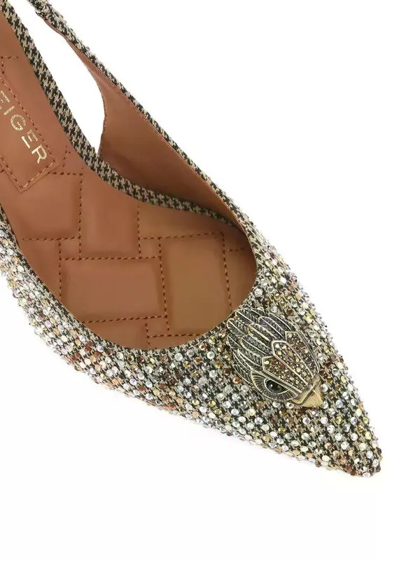 Kurt Geiger Belgravia Slingback Pumps With Eagle Head Detail