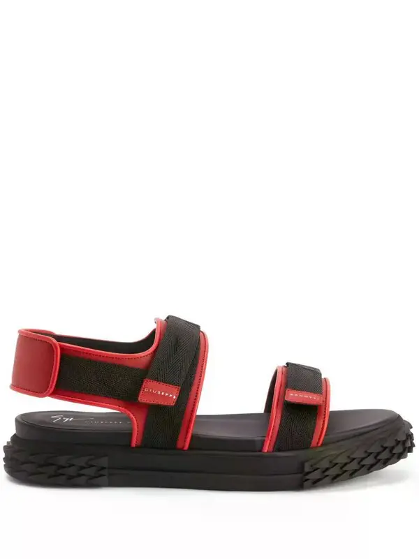 GIUSEPPE ZANOTTI Blabber Gummy Touch-strap Sandals - Red