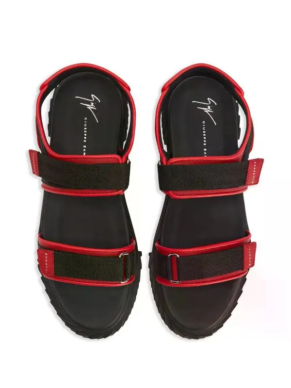 GIUSEPPE ZANOTTI Blabber Gummy Touch-strap Sandals - Red