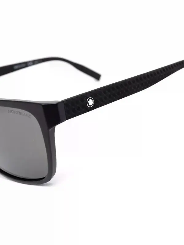 Montblanc Logo Square Tinted Sunglasses