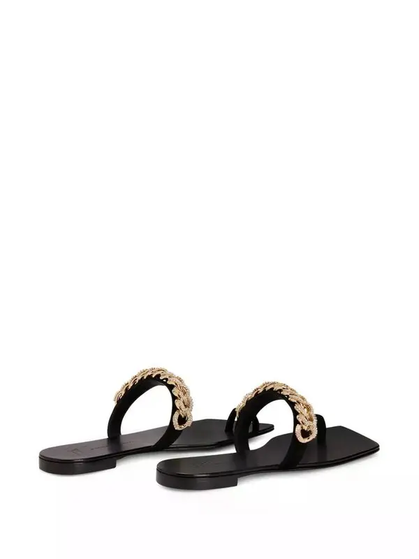 GIUSEPPE ZANOTTI Berenicee Chain Leather Sandals