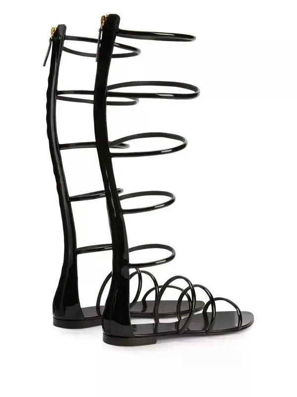 GIUSEPPE ZANOTTI Super Intrigo Gladiator Sandals - Black