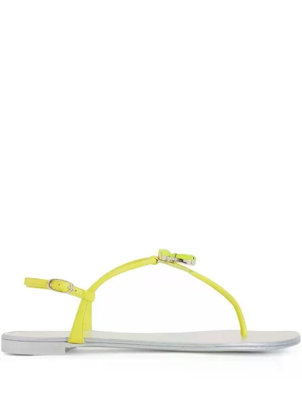 GIUSEPPE ZANOTTI Sybella T-bar Sandals - Green