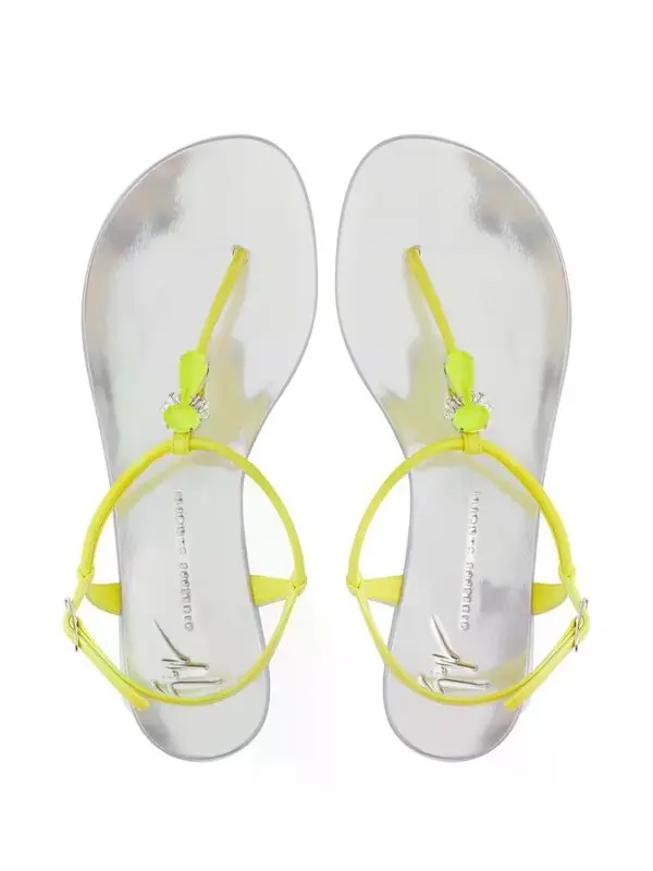 GIUSEPPE ZANOTTI Sybella T-bar Sandals - Green