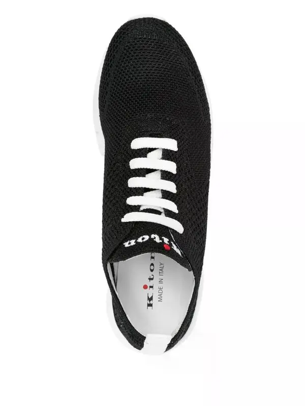 Kiton Low-top Lace-up Sneakers - Black