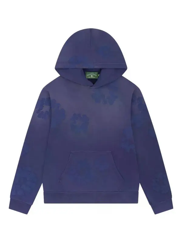 DENIM TEARS Mono Cotton Wreath Hoodie - Blue