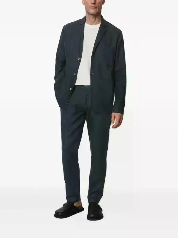 Marc O'polo Pleated Tapered Trousers - Blue