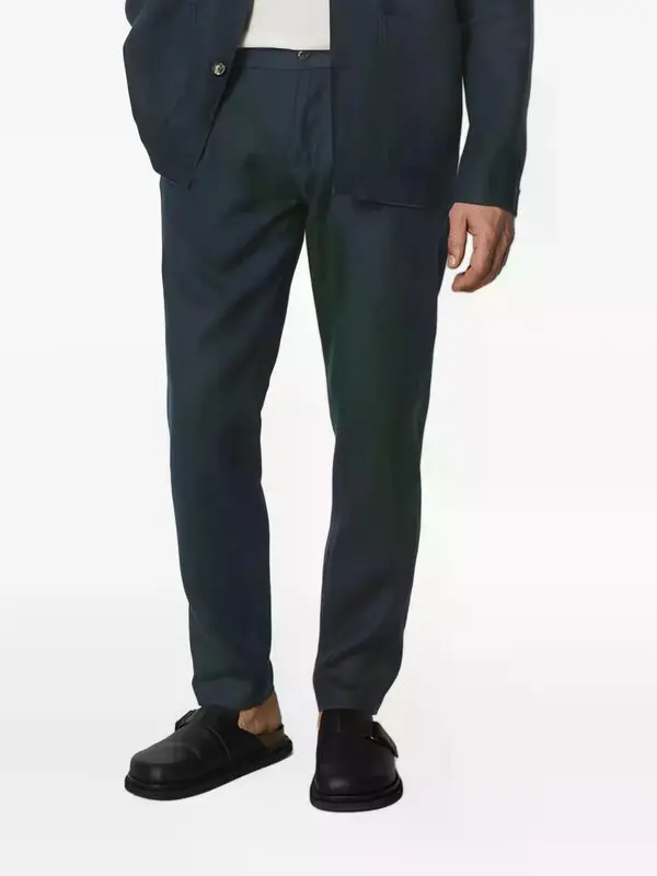 Marc O'polo Pleated Tapered Trousers - Blue
