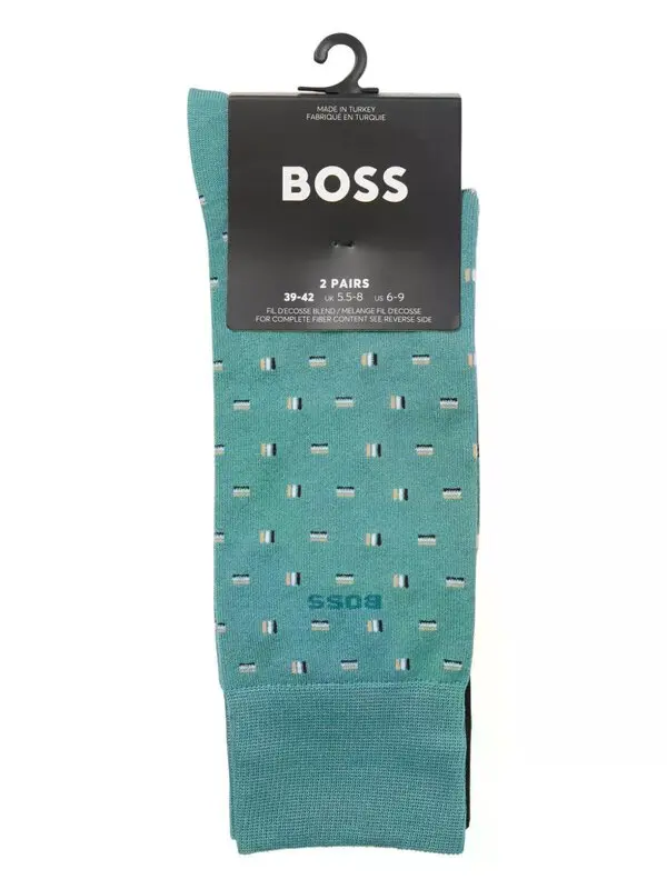 BOSS Logo Intarsia Socks