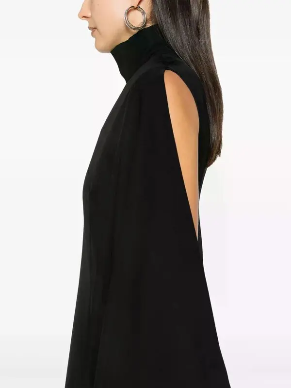 ALAINPAUL Draped Midi Dress