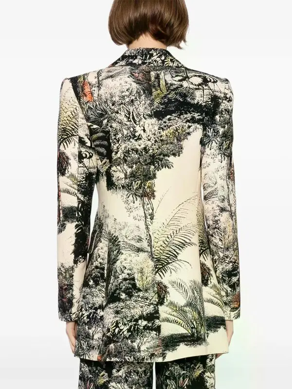 ISABEL SANCHIS Landscape Print Blazer