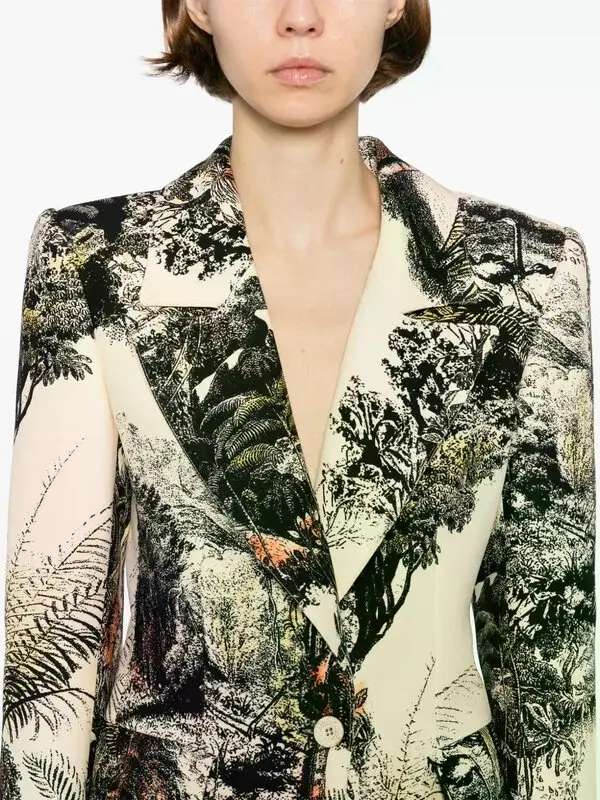 ISABEL SANCHIS Landscape Print Blazer