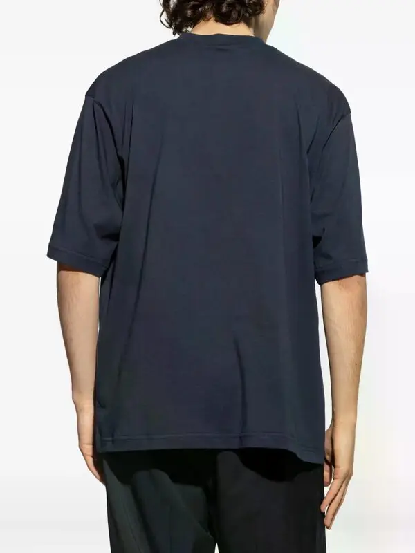 Marni Crew-neck Logo T-shirt - Blue