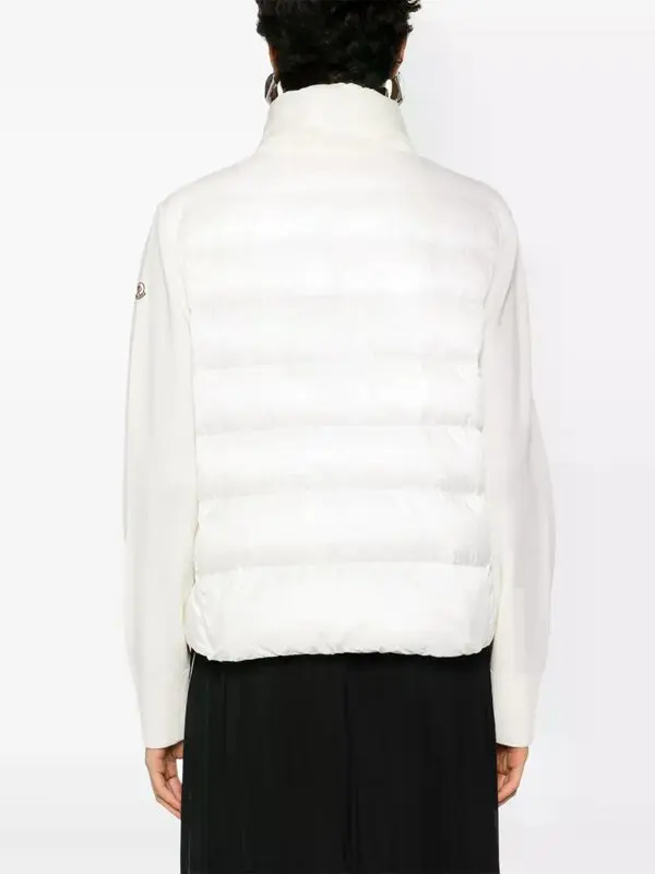 Moncler Padded Wool Cardigan - Neutrals