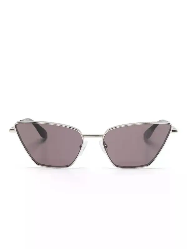 Alexander McQueen Cat Eye Sunglasses - Silver