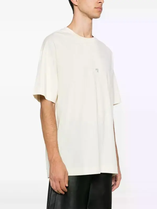 Givenchy 4g-detail Cotton T-shirt - Neutrals