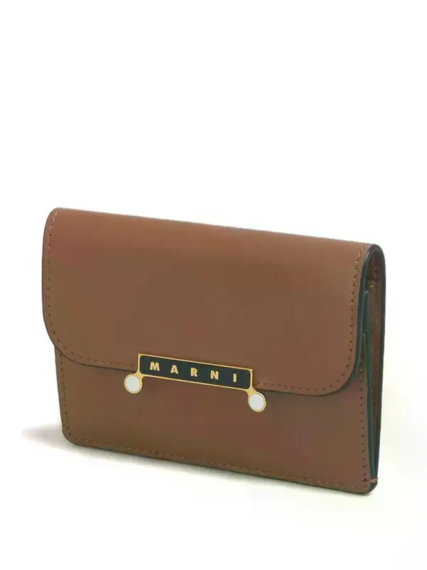 Marni Leather Cardholder - Brown