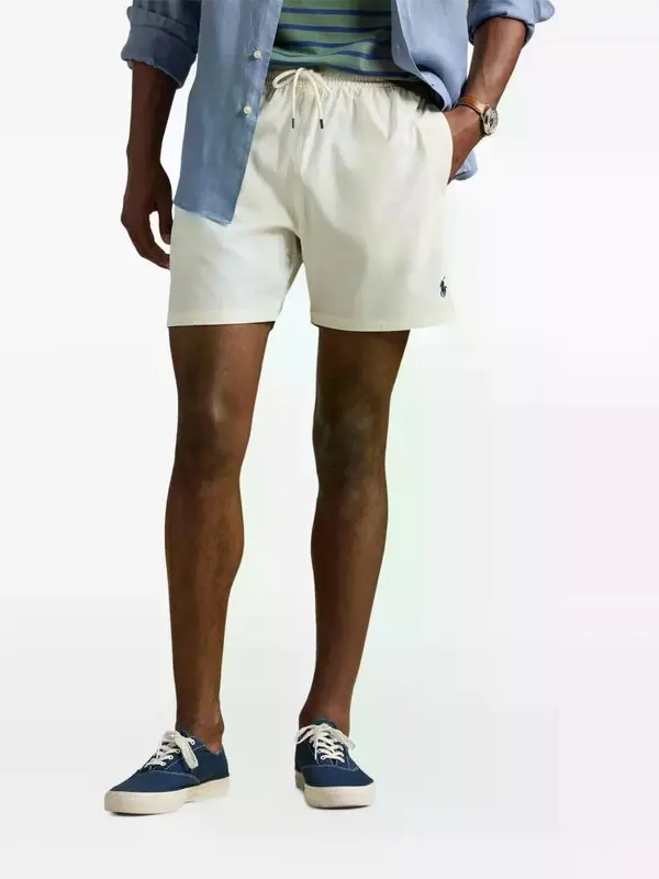 Polo Ralph Lauren Traveler Drawstring-waist Swim Shorts - Neutrals