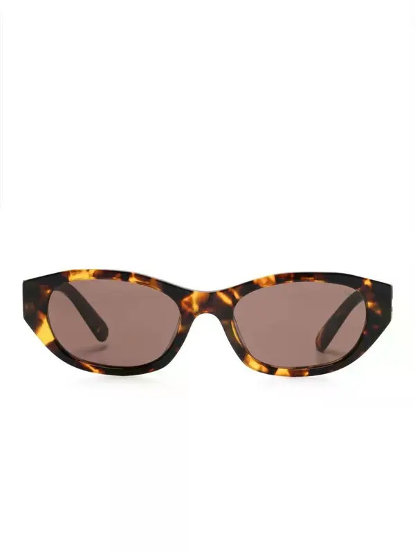 Miu Miu Tortoiseshell-effect Cat Eye Sunglasses - Brown