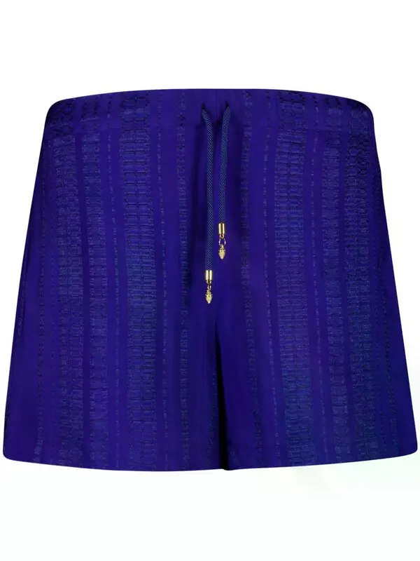 Zeus+dione Paxi Textured Drawstring-waist Shorts