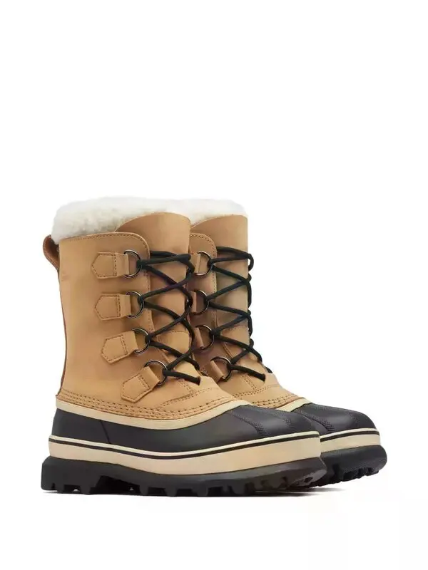 Sorel Caribou Leather Snow Boots - Neutrals