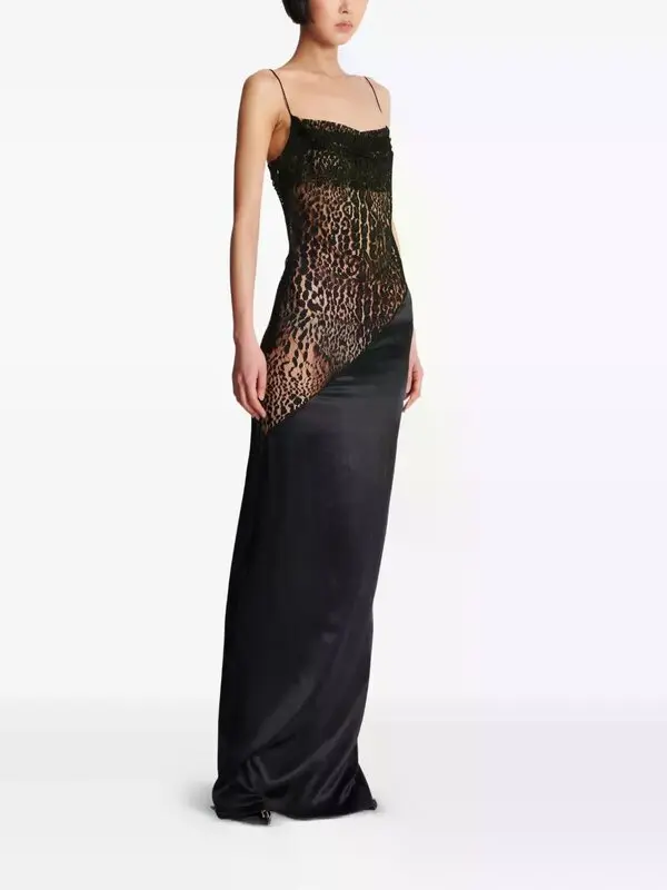 Balmain Lace-embellished Gown