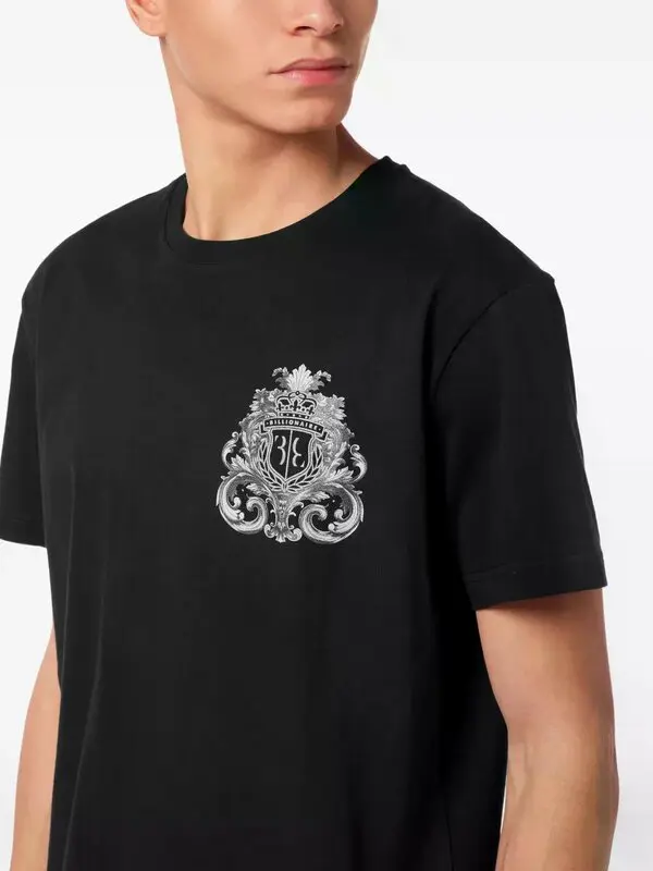 BILLIONAIRE Crest-print T-shirt - Black