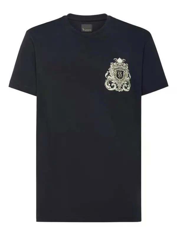 BILLIONAIRE Crest-print T-shirt - Blue