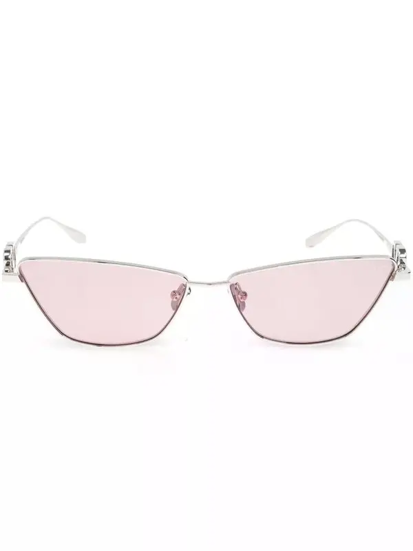 Valentino Garavani Tone Titanium Cat Eye Sunglasses - Silver