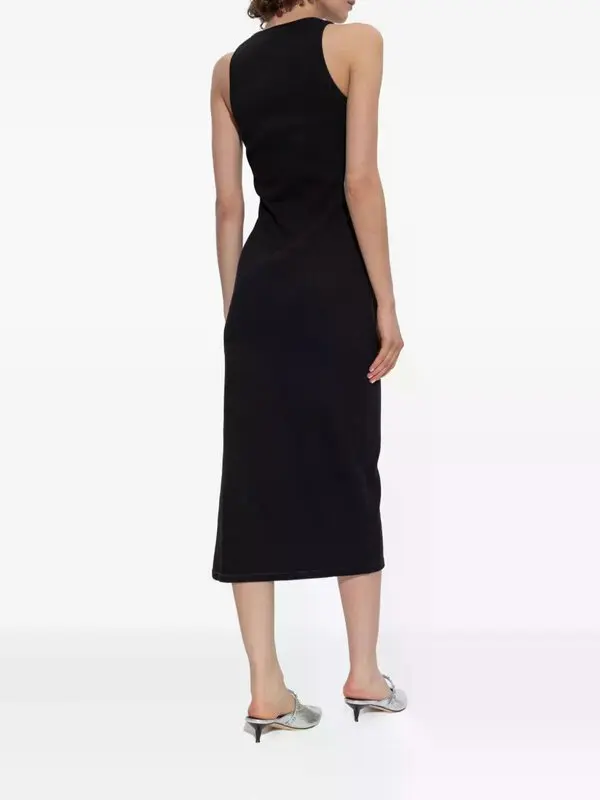 Alexander McQueen Placket Sleeveless Midi Dress