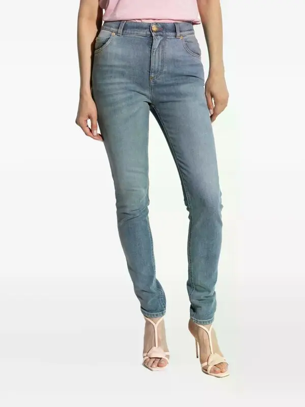 Balmain Five-pocket Whiskering Effect Jeans