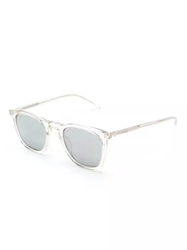Saint Laurent Logo-engraved Square-frame Sunglasses
