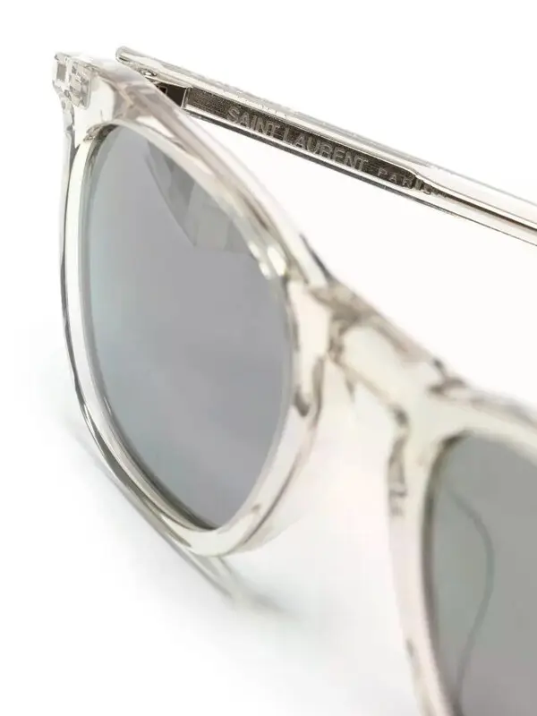 Saint Laurent Logo-engraved Square-frame Sunglasses