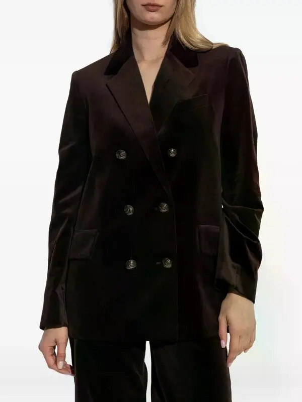 Zadig&Voltaire Double-breasted Velvet Blazer