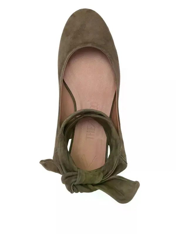 Attico Cloe Ballet Flats - Green
