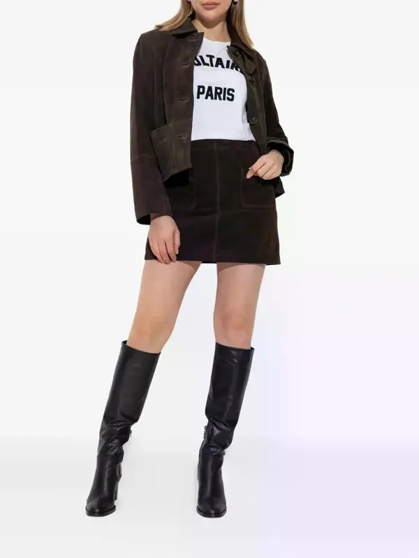 Zadig&Voltaire Suede Mini Skirt