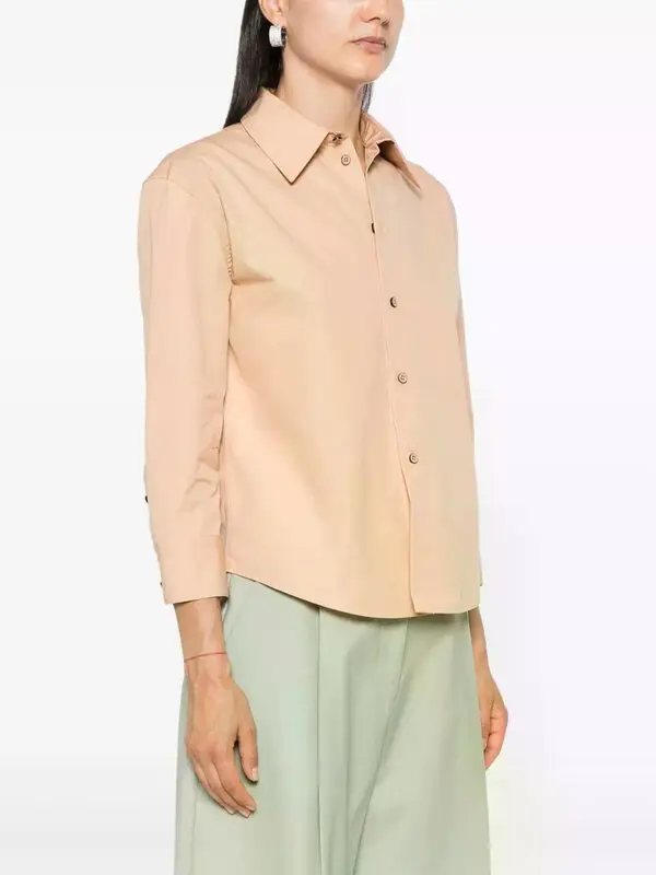 JIL SANDER Pointed Collar Cotton Shirt