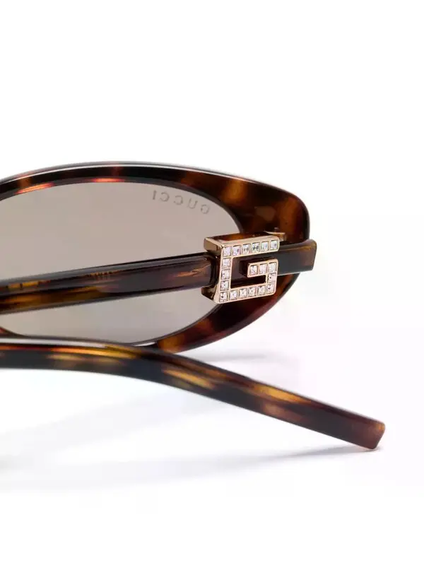 Gucci Cat-eye Sunglasses With Crystal Embellishments
