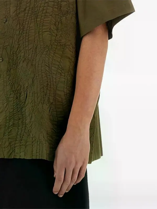 You Must Create Ciders Embroidered Short-sleeves Shirt