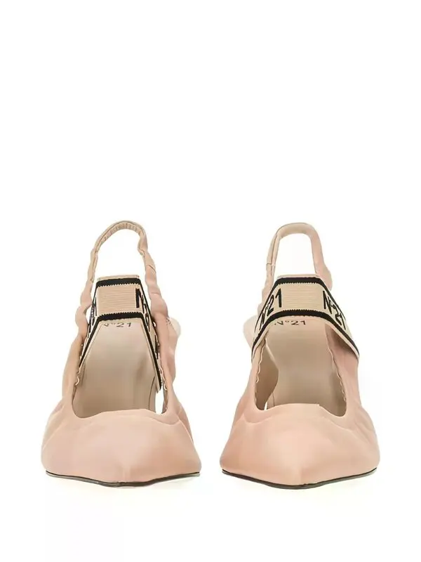 N°21 Pointed-toe Slingback Pumps - Neutrals