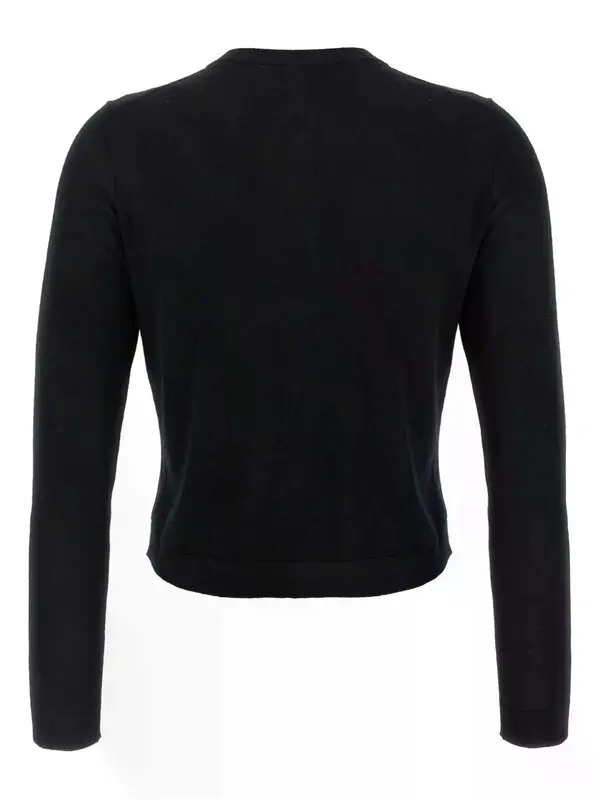 Theory Round Neck Button-up Cardigan