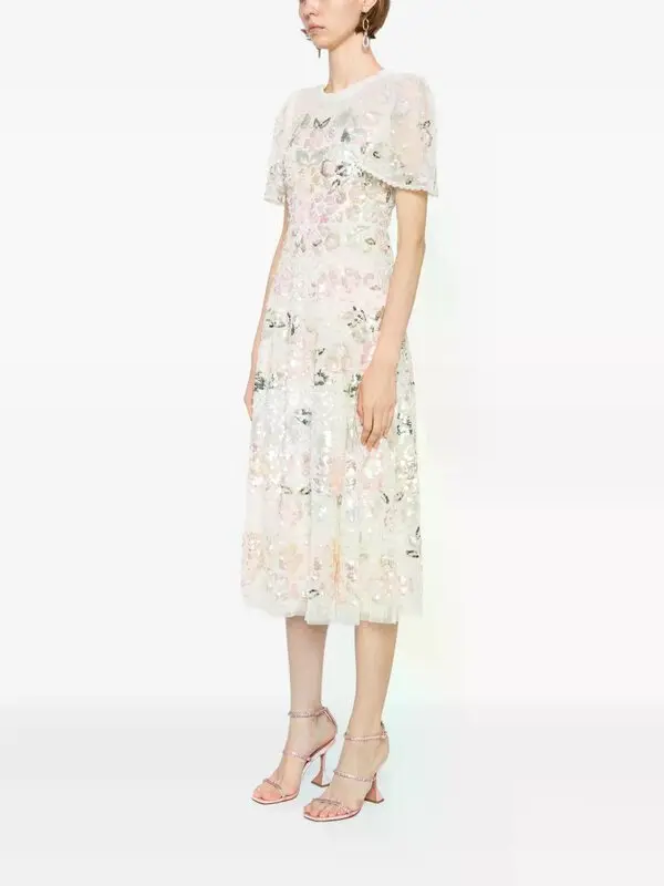 NEEDLE & THREAD Sequin Embellishment Dress