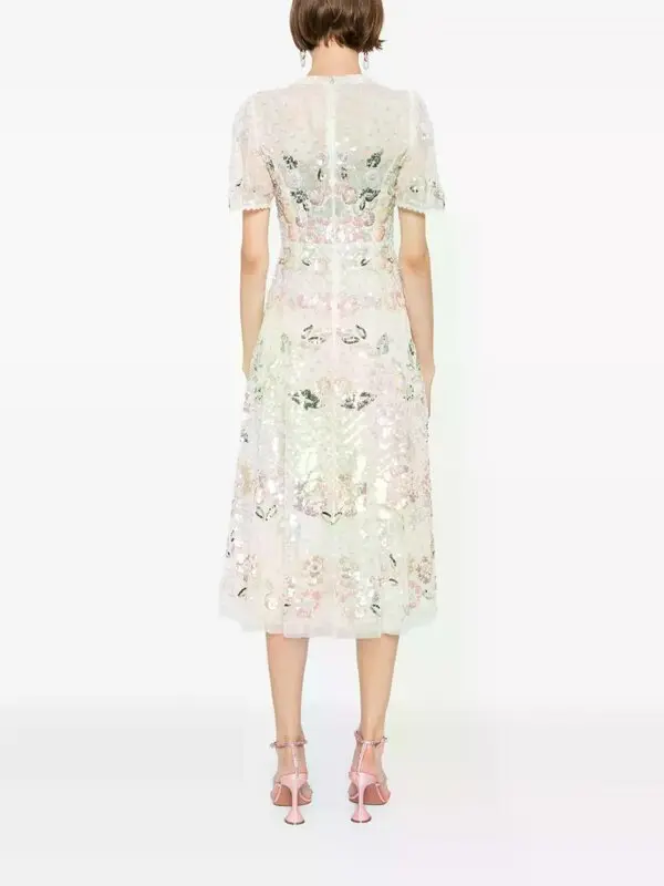 NEEDLE & THREAD Sequin Embellishment Dress