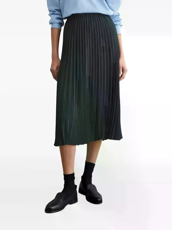 Marc O'polo Pleated Midi Skirt - Blue
